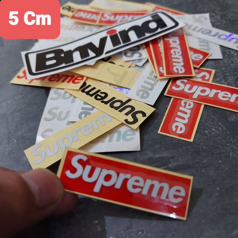 Sticker SUPREME MINI Small 5cm CUTTING | Shopee Philippines