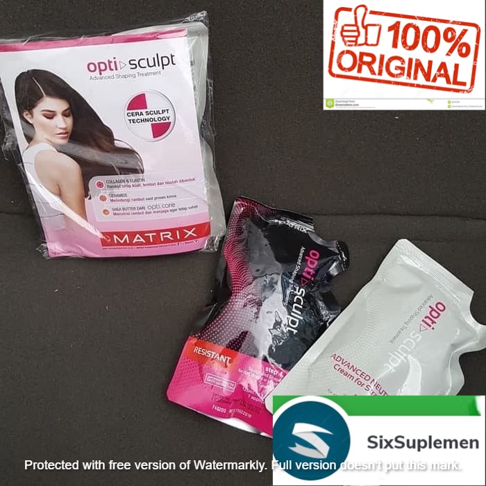 Matrix Opti Sculpt Rebonding Straightener mini Step 1 And 2 125ml (PINK ...