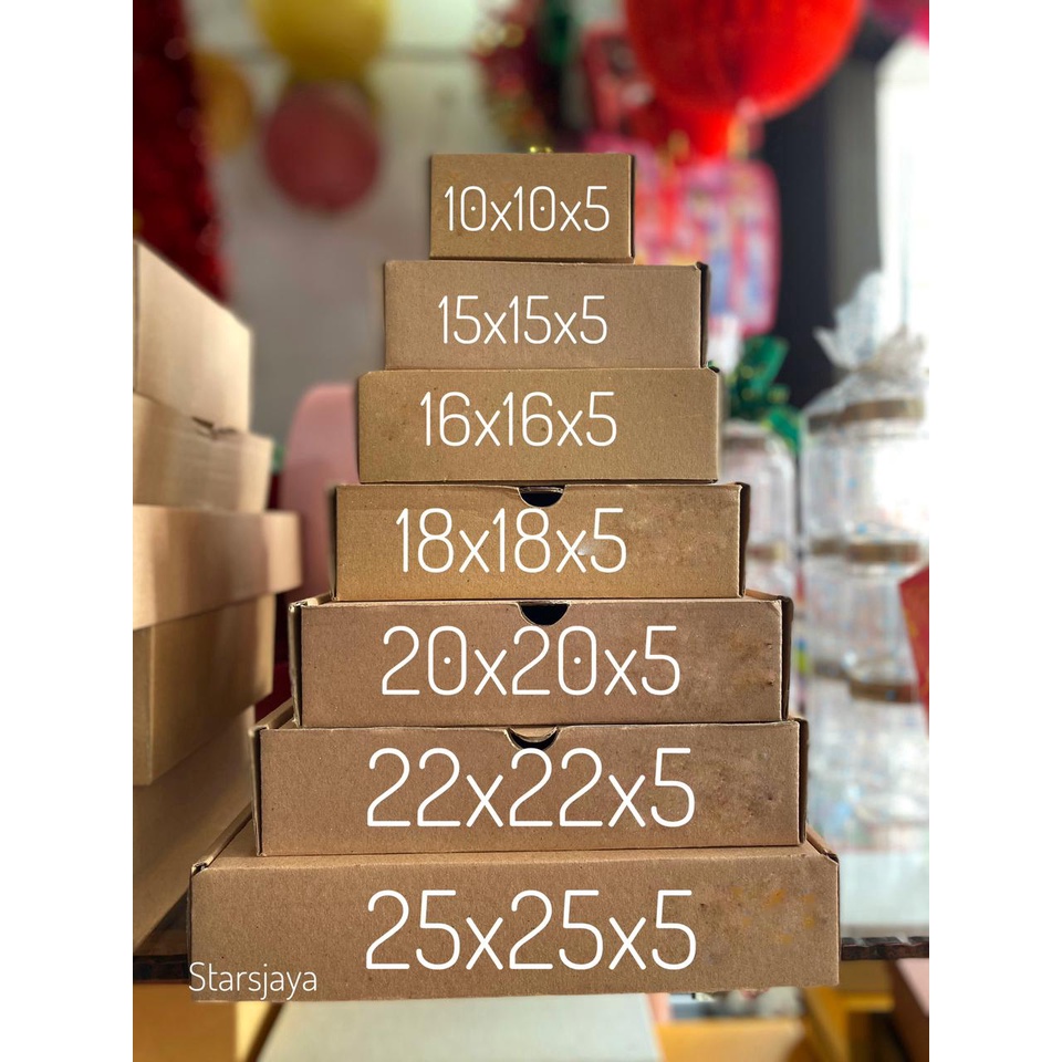 Plain Diecut Cardboard 25 x 25 x 5 cm, Die Cut Box, Packaging Box ...