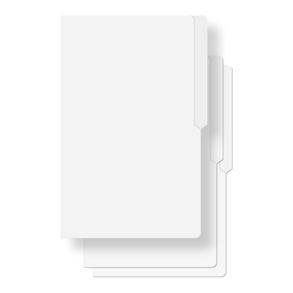 50pcs/100pcs Long and Short Folder White Filing Folder | Shopee Philippines