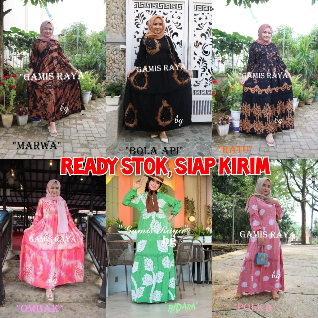 Bg ORI RAYA "READY" GAMIS RAYA TWILL ORI SIZE" S M L XL XXL" | Gamis ...