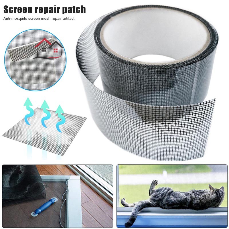 Window Screen Repair Kit Tape Screen Patch Repair Kit Well Ventilated ...