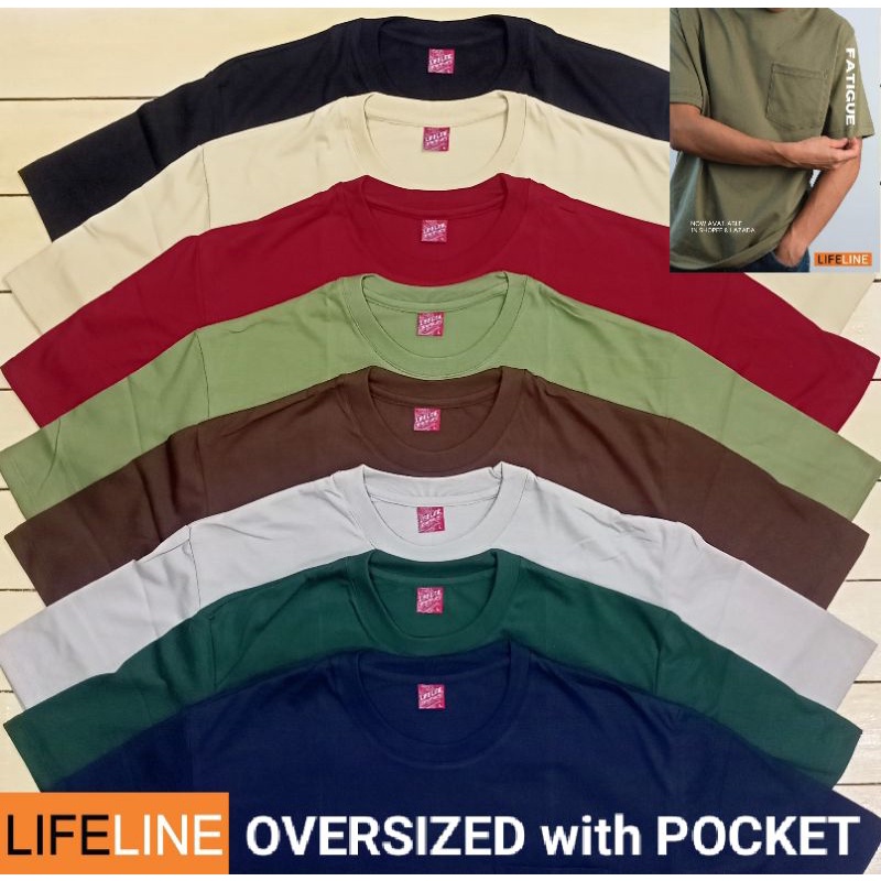 Sale sale sale OVERSIZED with POCKET LIFELINE ROUND NECK | Shopee ...