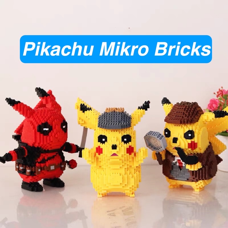 Nano Bricks Pikachu - Nano Lego Deadpool - Micro Lego Pokemon | Shopee ...