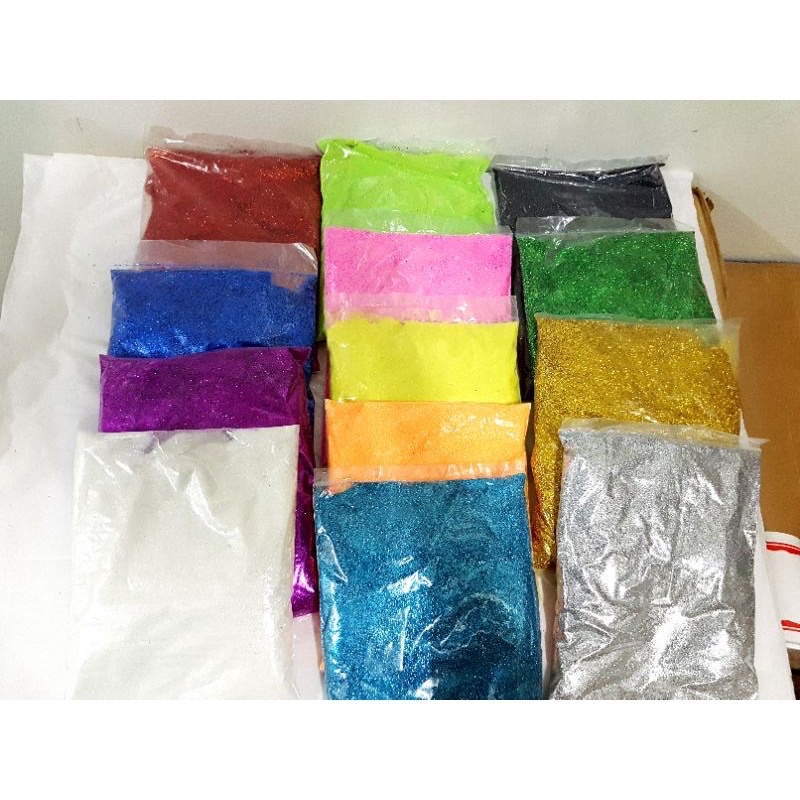 Glitter Powder 1 kilo (13 colors) | Shopee Philippines