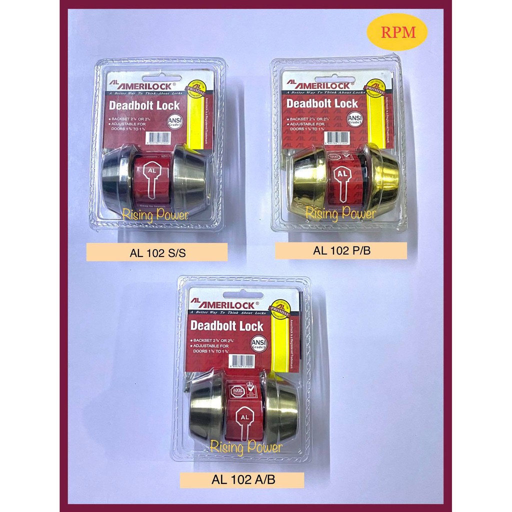 Amerilock Deadbolt Lock Double ( AL 102 ) | Shopee Philippines