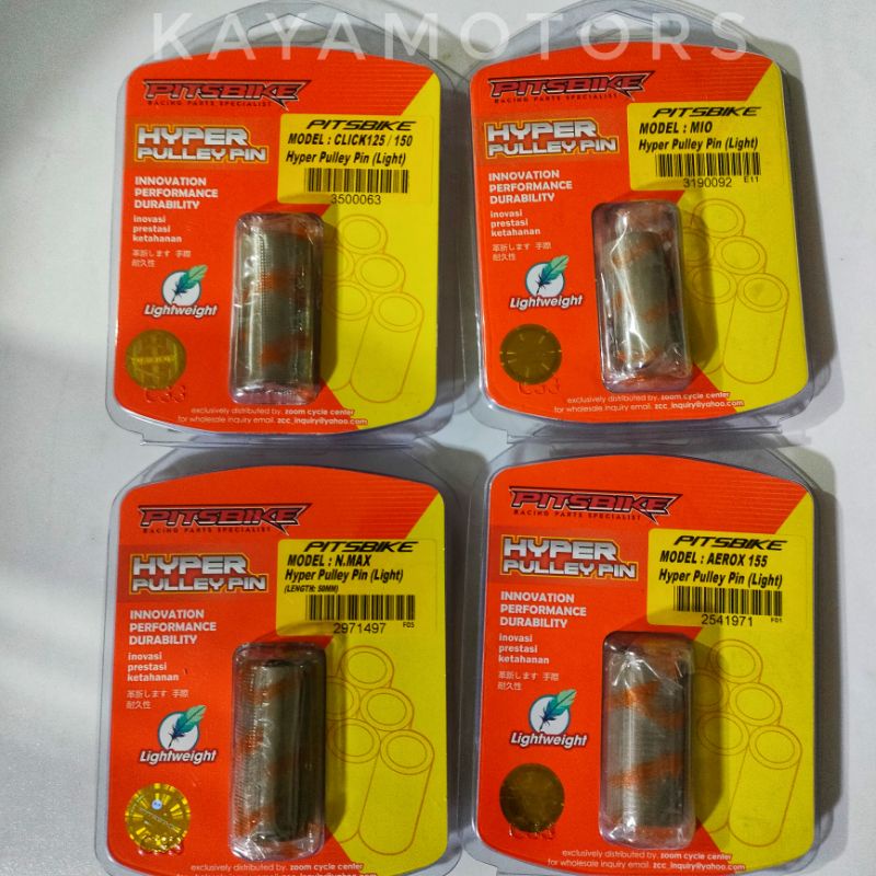 Pistbike hyper pulley pin (LIGHTEN) NMAX/AEROX/CLICK125&150PCX/ADV/MIO ...