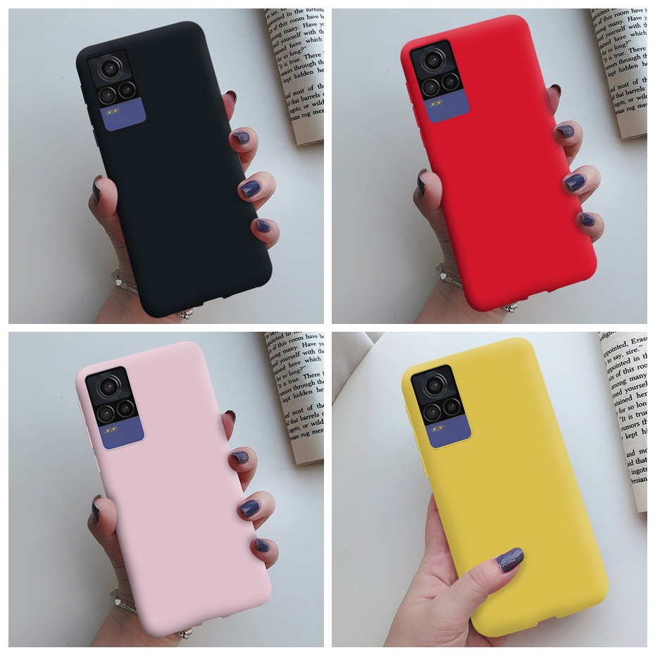 Soft Case ViVO V21 V21E Case Candy Jelly Slim TPU Plain Matte Back ...