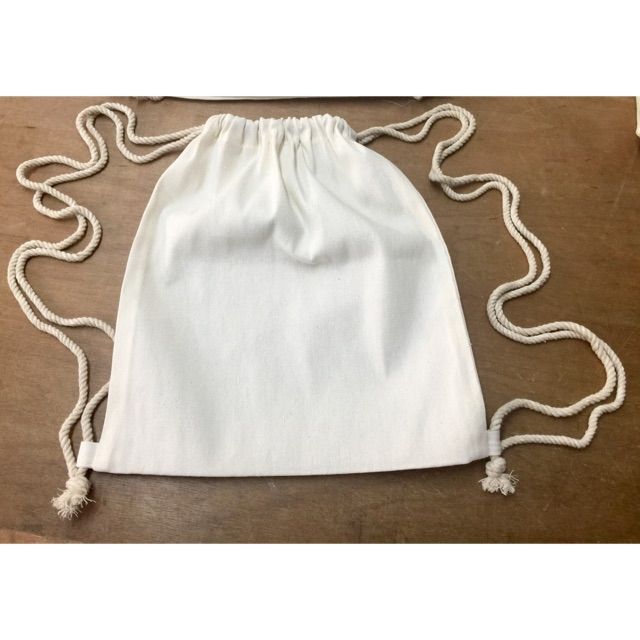 CANVAS STRING BACKPACK (KATSA BAG) (ECOBAG) PLAIN | Shopee Philippines