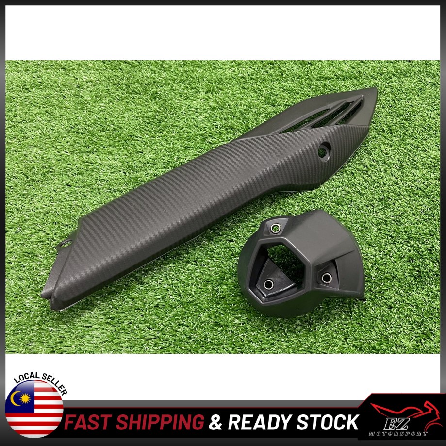 RS150 Full Set Matte Black Muffler Protector Cover Ekzos Exhaust ...