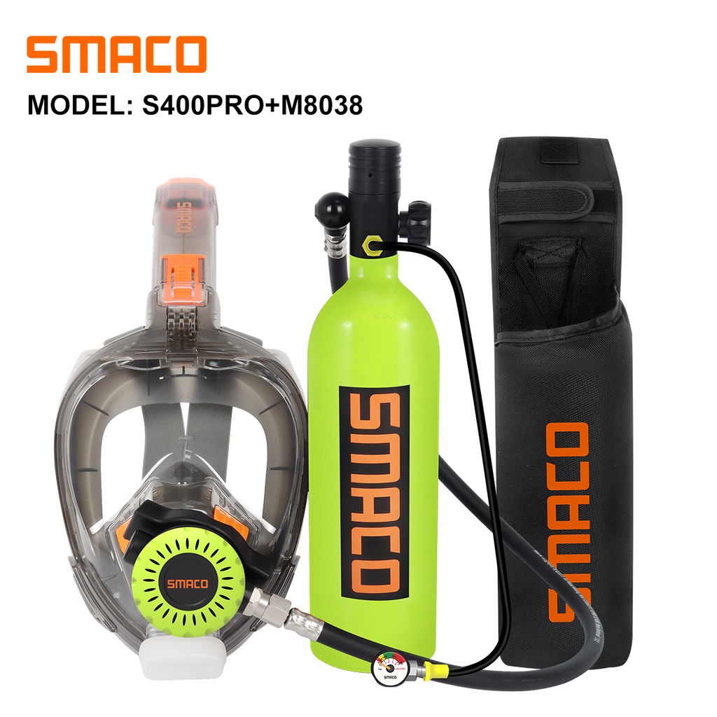 SMACO Scuba Tank Diver Diving Equipment 1L Mini Scuba Tank Oxygen Tank ...