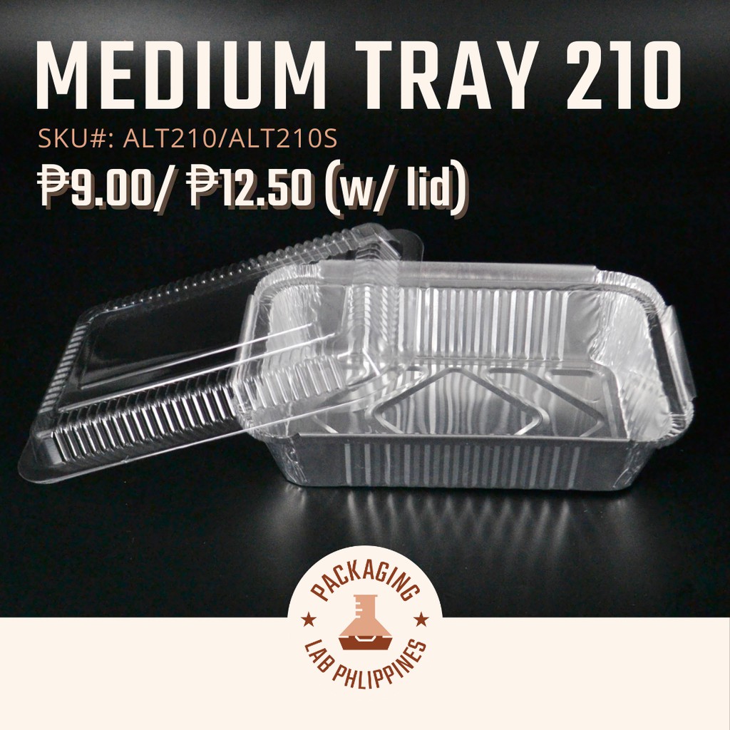[10pcs] LOWEST PRICE Aluminum Food Tray - Medium Party Trays WITH ...