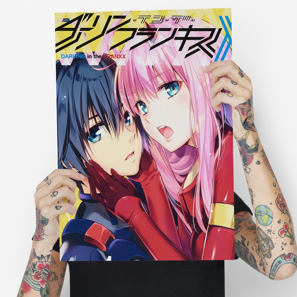 Darling In The Franxx A3 A4 Poster Glossy Coated Anime Gaming Room ...