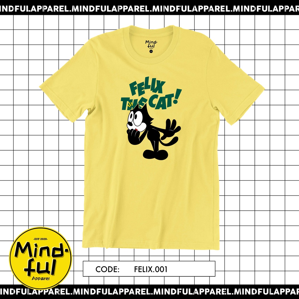 FELIX THE CAT GRAPHIC TEES | MINDFUL APPAREL TSHIRT | Shopee Philippines