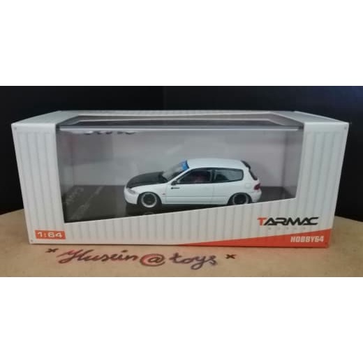 TARMAC HONDA CIVIC EG6 GROUP A RACING WHITE BLACK HOOD (SPOON) | Shopee ...