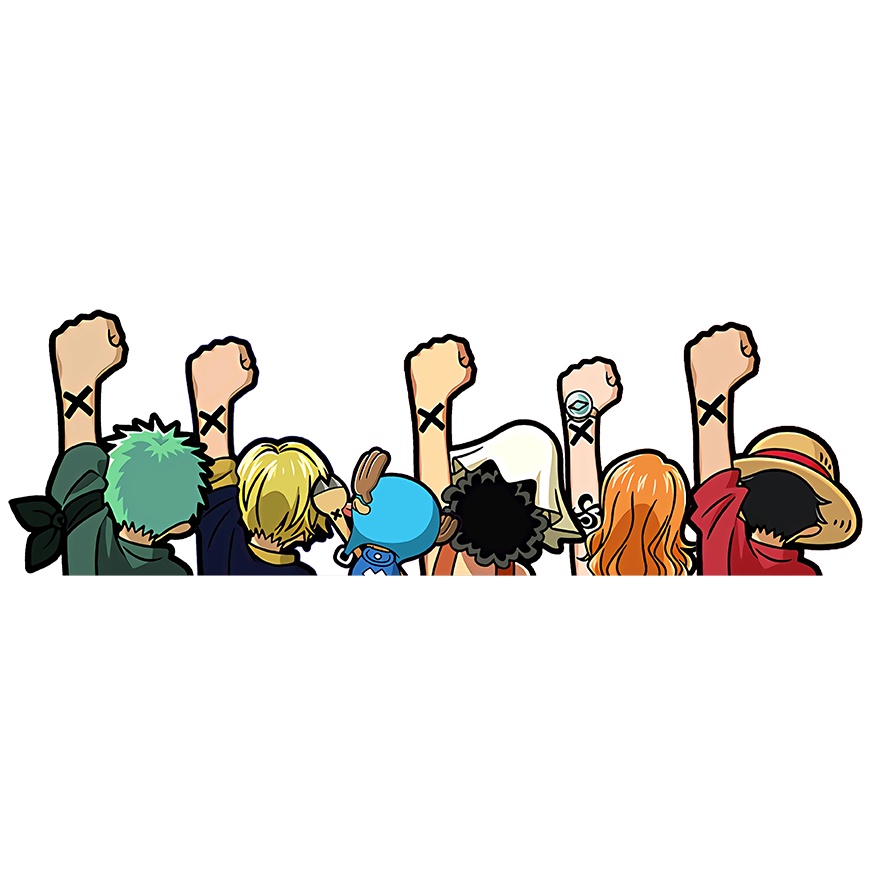 One Piece Infinity Tumbler Wrap Waterproof Vinyl Sticker Anime Manga ...