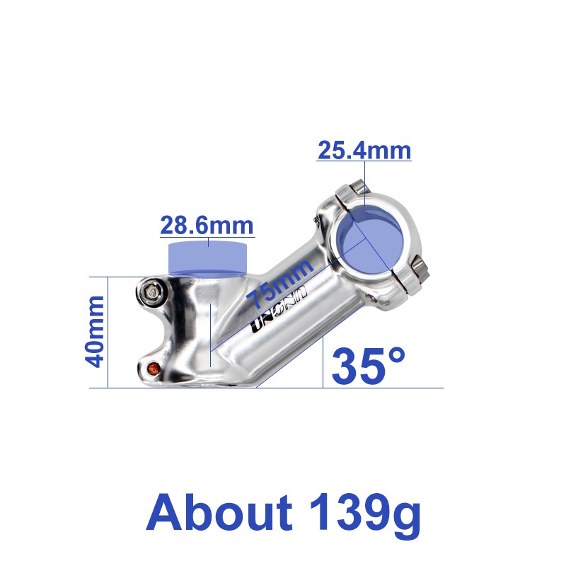 UNO Stem Mountain Bike Stem 7/17/25/35 Degree Bike Stem Road Bike Stem ...