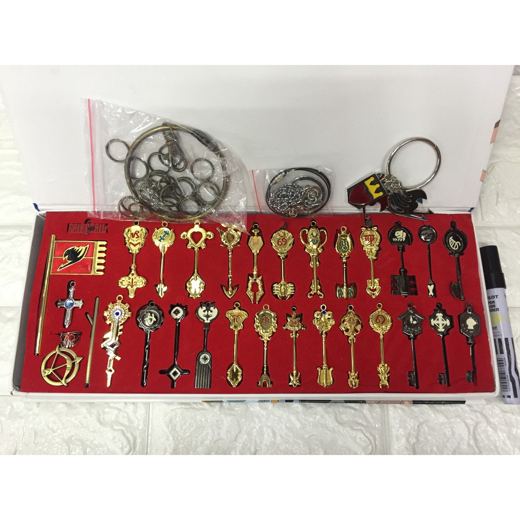 Fairy Tail Celestial Key Set of 35 pcs Anime Collectible Item | Shopee ...