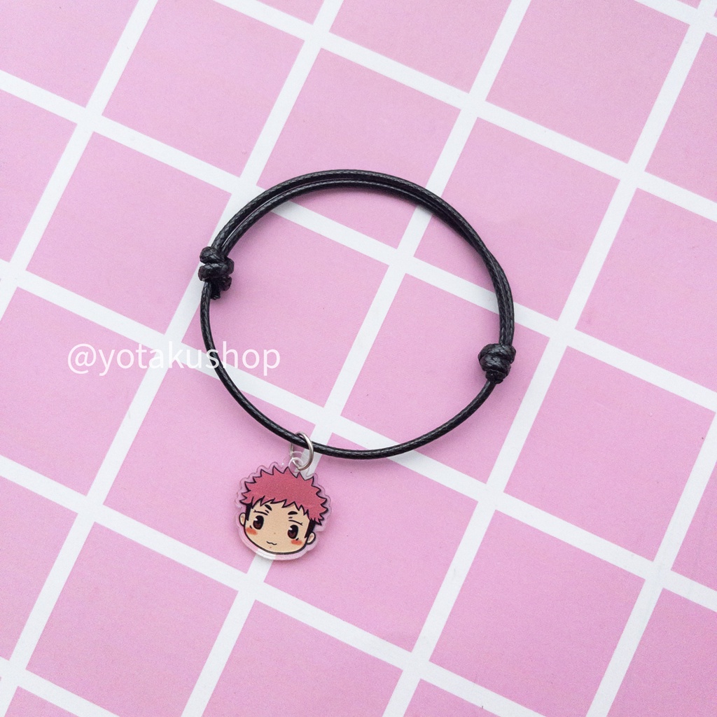 Bracelet Jujutsu Kaisen Strap Single Charm Anime Fanmerch Gojo Sukuna ...