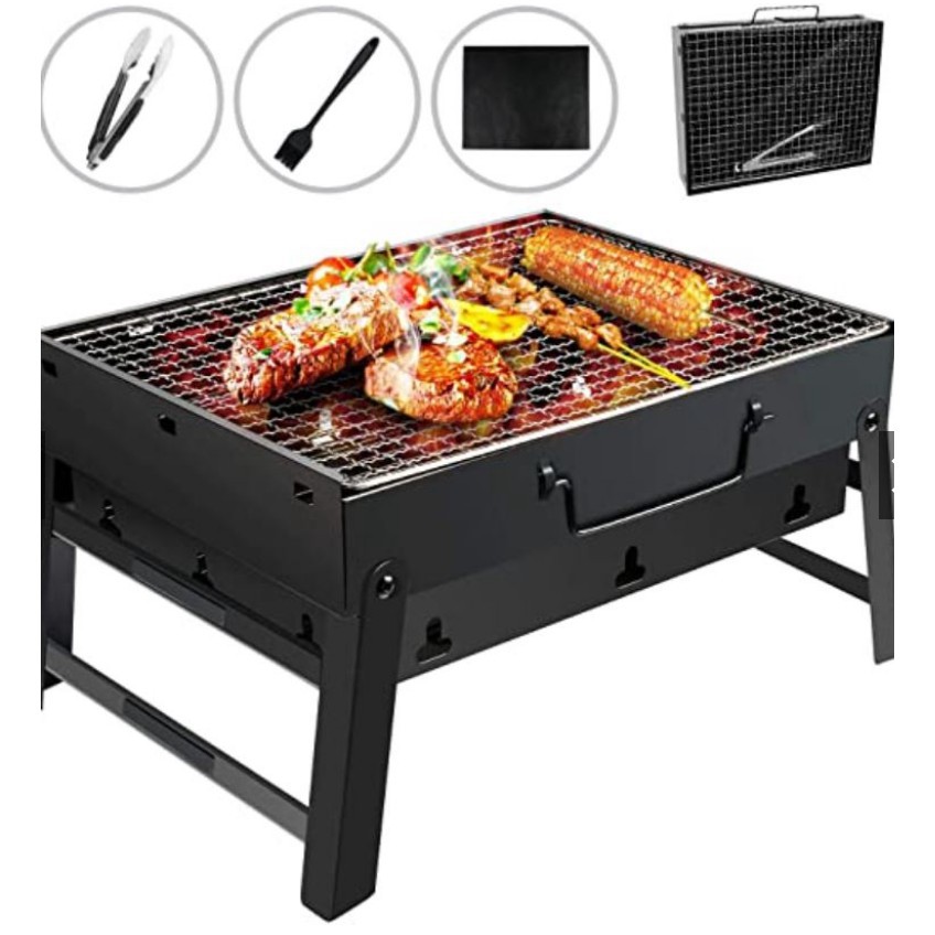 kimh Portable And Foldable Charcoal Barbeque BBQ Grill | Shopee Philippines