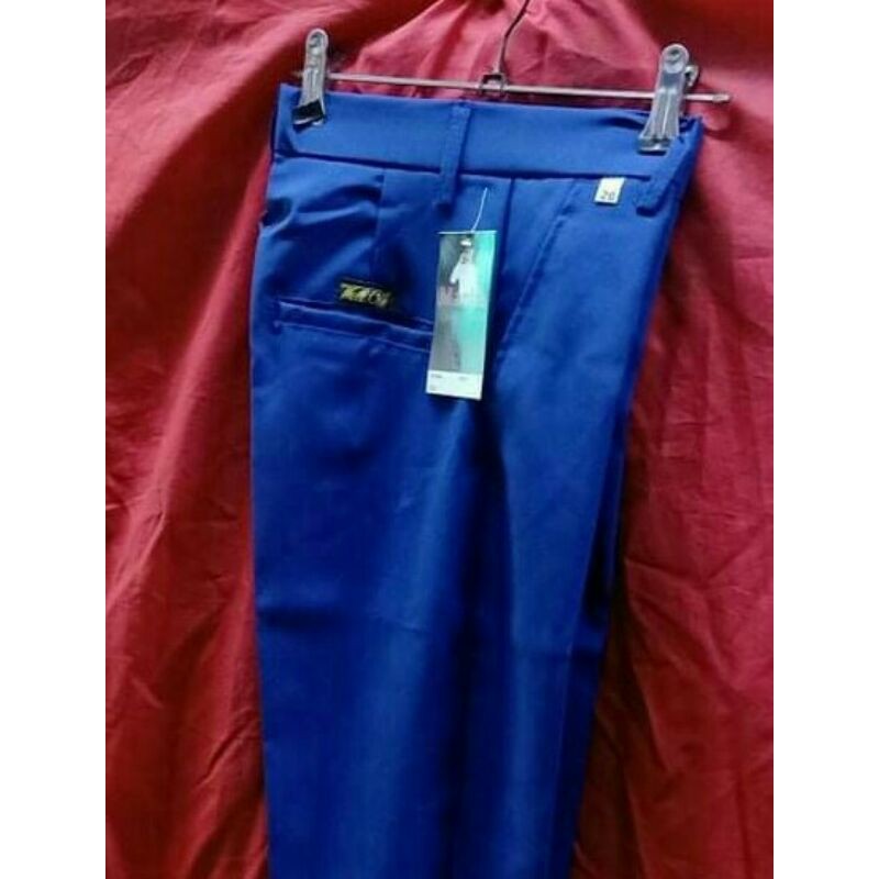 Slacks Royal blue for men skinny type | Shopee Philippines