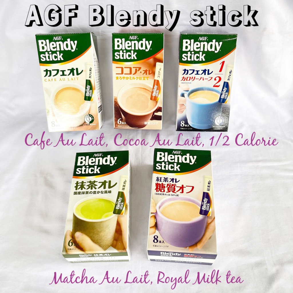 AGF Blendy Stick Instant Coffee/Tea (small box 6-8 sticks) | Shopee ...