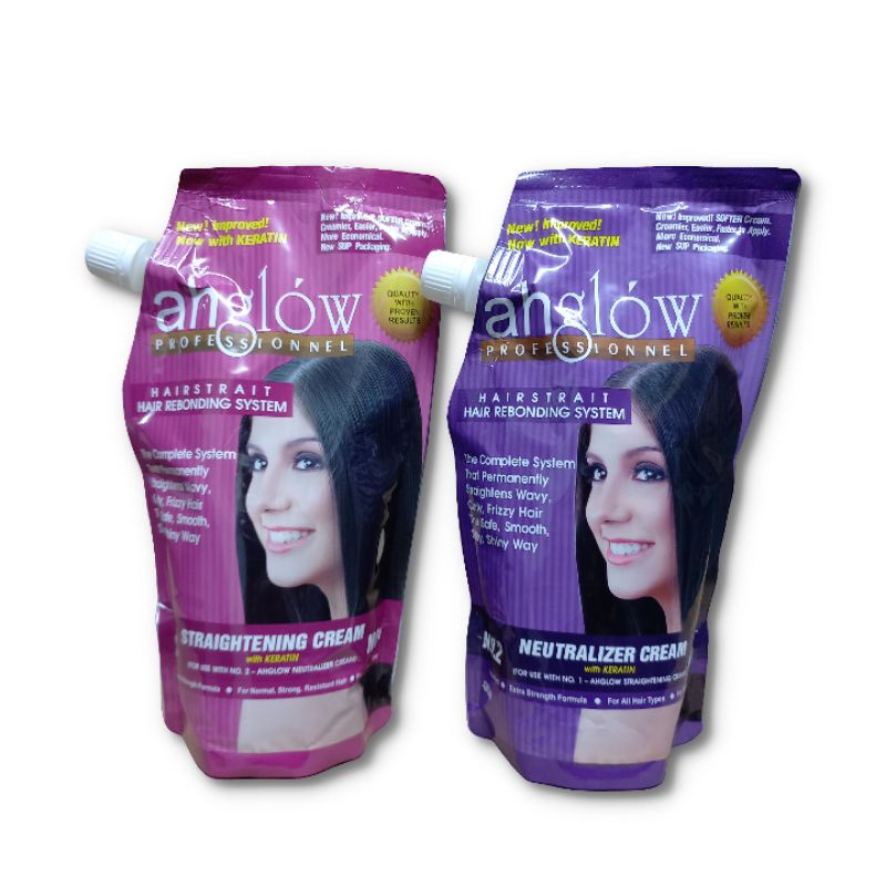 Authentic Ahglow Hair Rebonding Set Stand Up Pouch 480grams. | Shopee ...