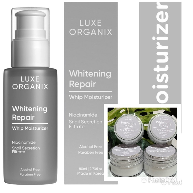 LUXE ORGANIX Whitening Repair Ultra light Glow Moisturizer Cream 10ml ...
