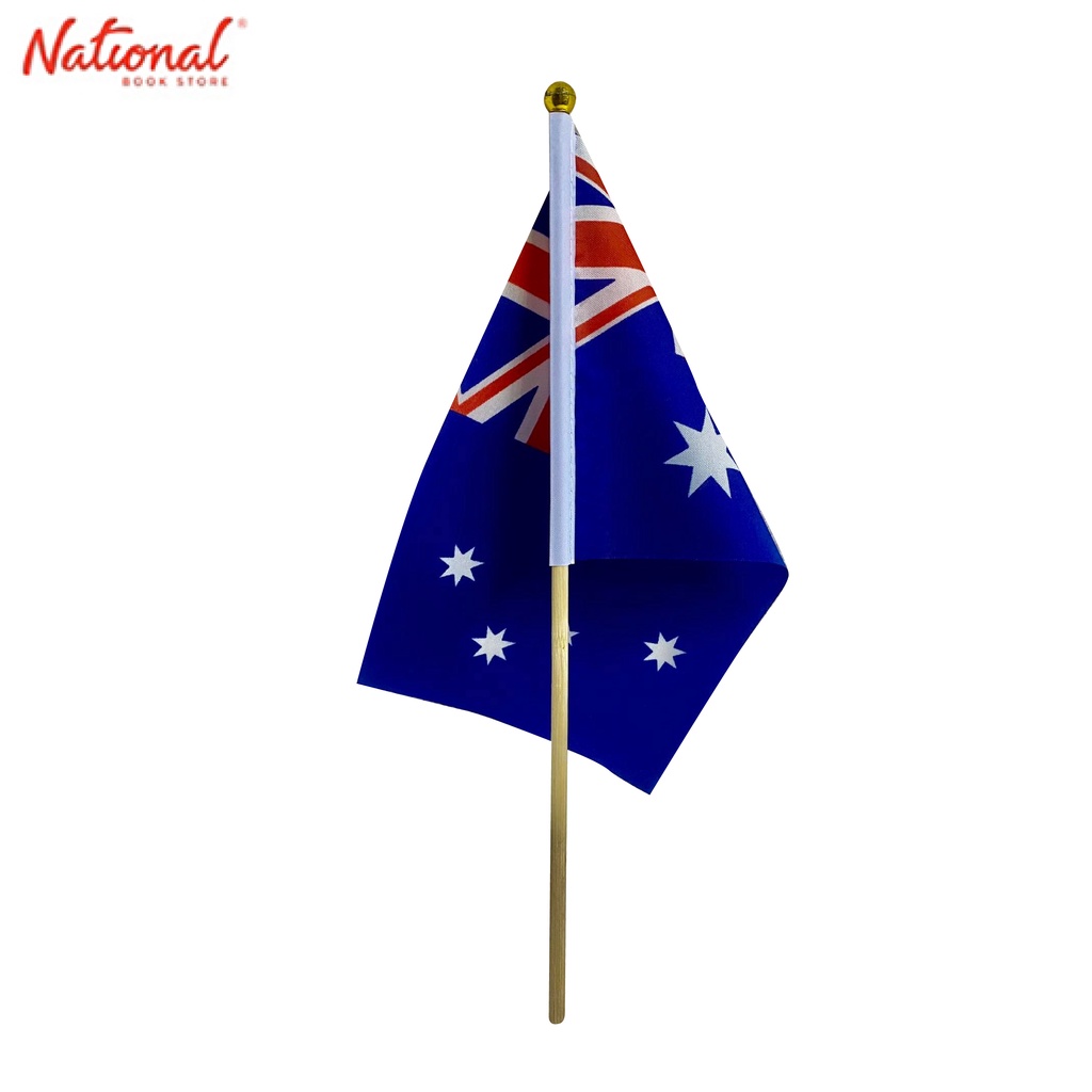 Flag Nylon Australia With Stick Wooden, 13X21Cm National Book Store ...