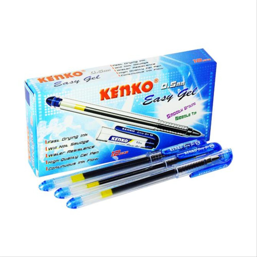 Kenko Easy Gel Brand Ballpoint/Pen/Gel Pen (Content Of 12pcs) | Shopee ...