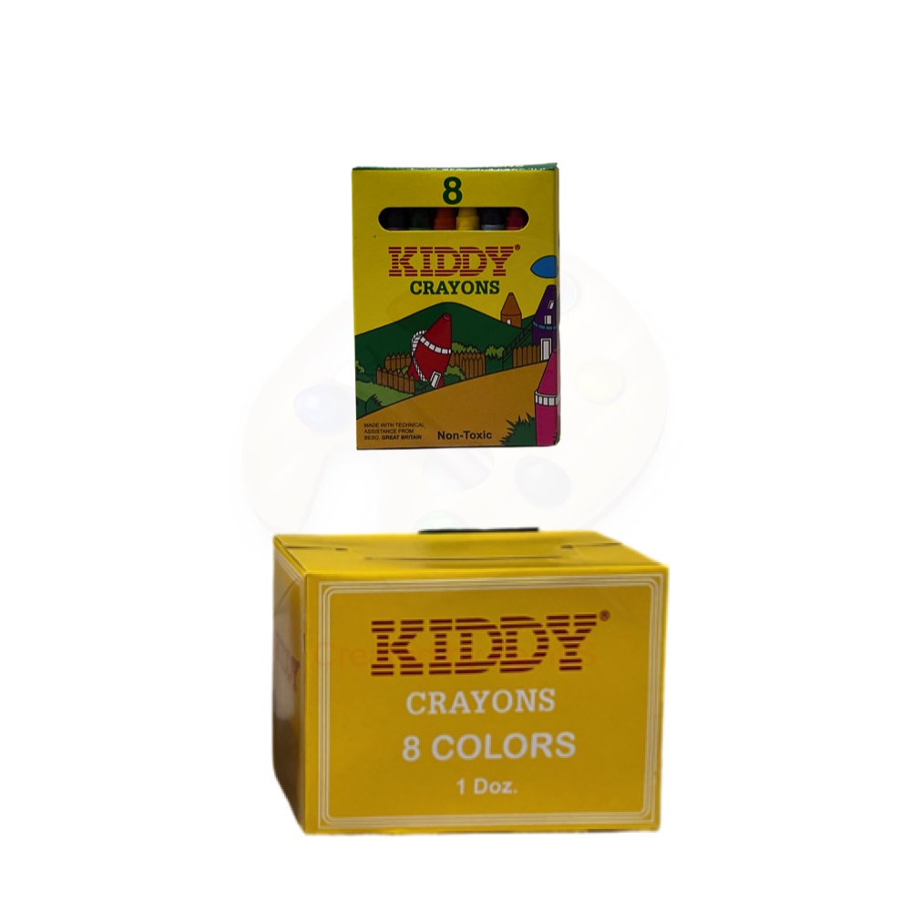 Kiddy Crayons Brilliant Colors 8 16 24 & Giant 8 Crayons Non-Toxic ...