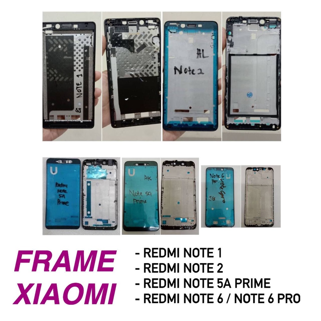 Xiaomi REDMI NOTE 1, NOTE 2, NOTE 5A PRIME, NOTE 6 / NOTE 6PRO FRAME ...