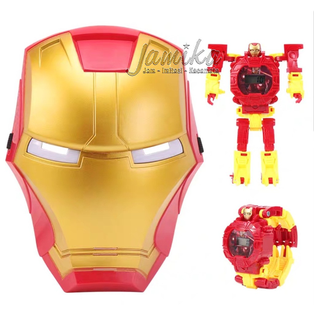 MATA Transformation Robot Children's Watch+Mask (Mask On The Eyes Can ...