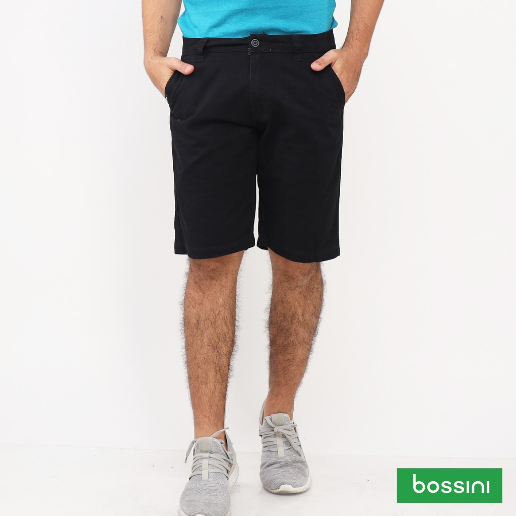 Bossini Tapered Shorts BSB21-0044 (Jet Black) | Shopee Philippines