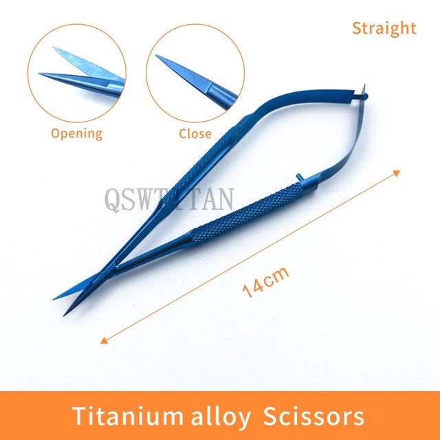 Titanium Ophthalmic Micro Cornea scissors Ophthalmic Surgery scissors ...