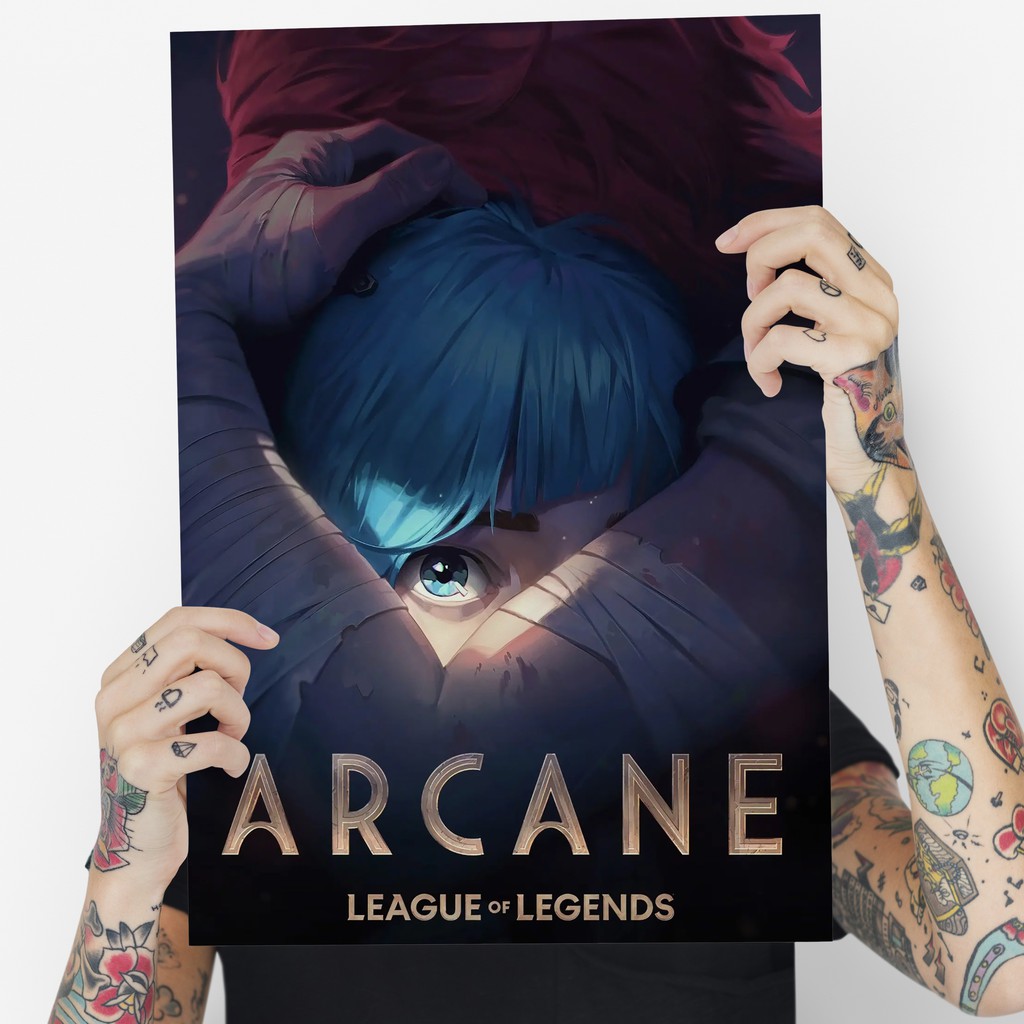 ARCANE A3 A4 Matte Coated Posters League of Legends Poster VI JINX ...