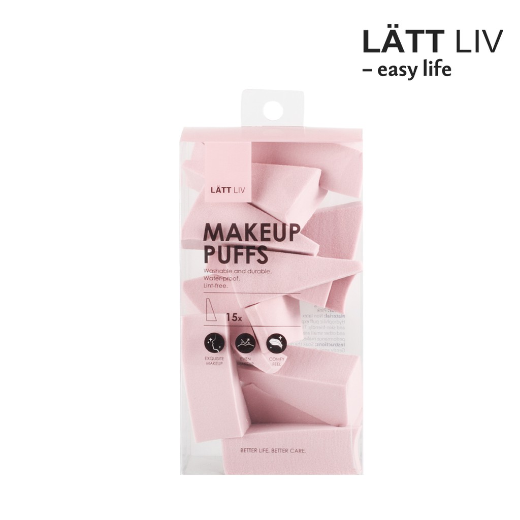 LATT LIV Makeup Soft Puff Beauty Blender Set - 15 pcs | Shopee Philippines
