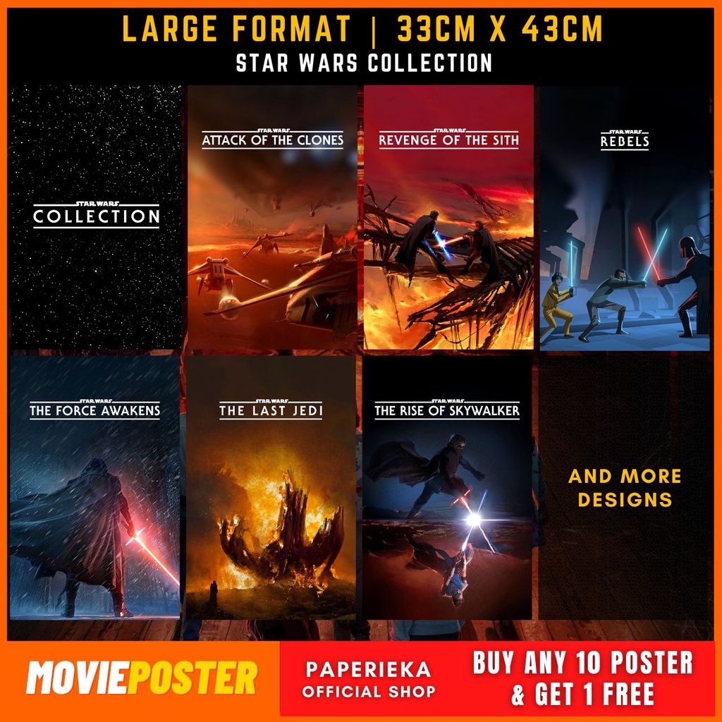 Star Wars Collection #1 : Official Star Wars Poster / Stickers ...