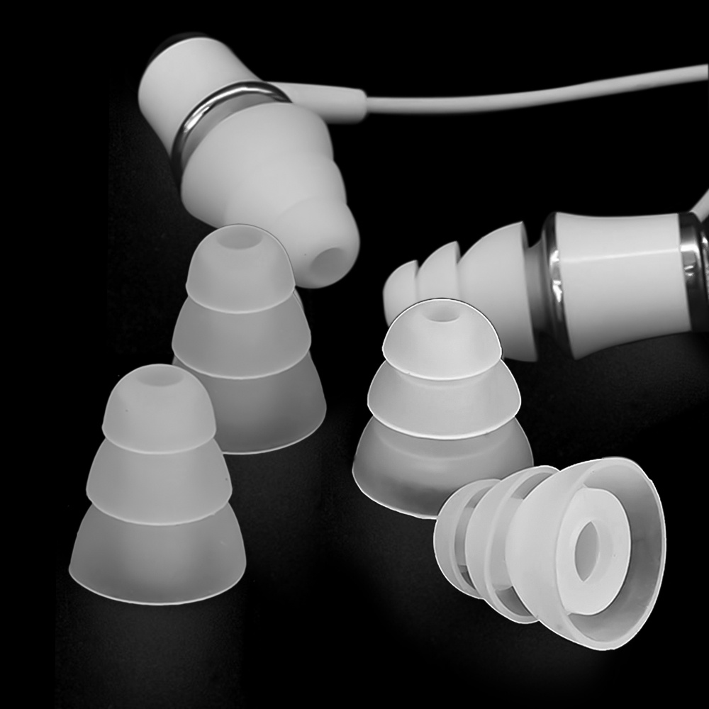 1 Pair Three Layer Silicone Headphone Caps / In-Ear Headphone ...