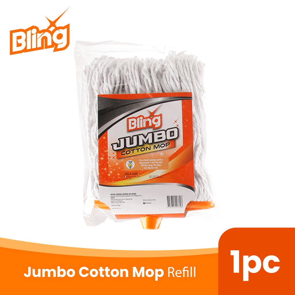 Bling Jumbo Cotton Mop Refill Cleaning BLMP07R | Shopee Philippines