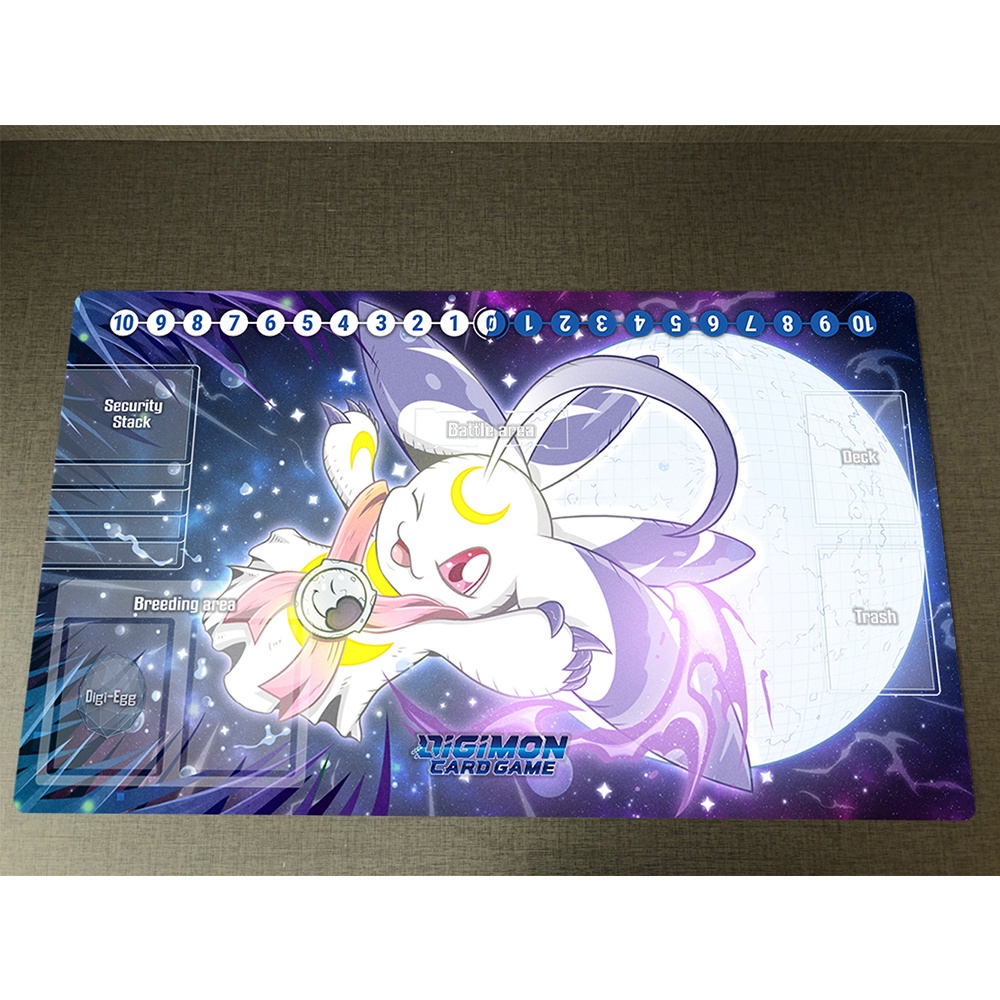 Digimon Playmat Lunamon DTCG CCG Mat Trading Card Game Mat Anime Board ...
