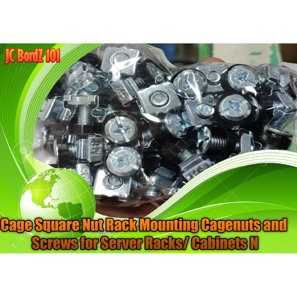 DATA SERVER RACK CAGE NUTS /9U 2Post Desk Rack/ Cage Square Nut (Cage ...