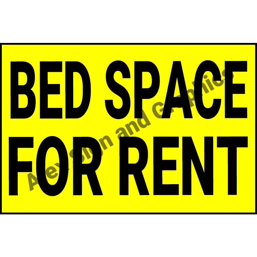 Bed Space for Rent PVC Signage - A4 Size (7.5 x 11.25 inches) | Shopee ...
