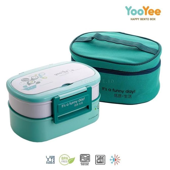 Yooyee Lunch Box 591 (lunch box + bag) | Shopee Philippines