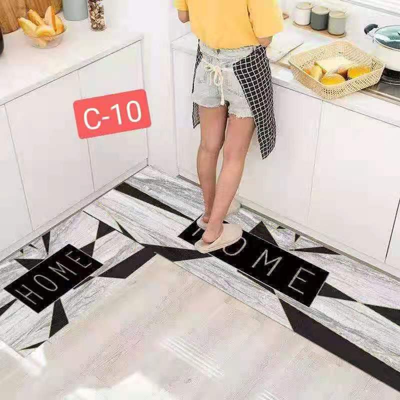 GREENMOON 2PCS Kitchen Carpet Floor Mat Non-slip Thicken Doormat Rugs ...