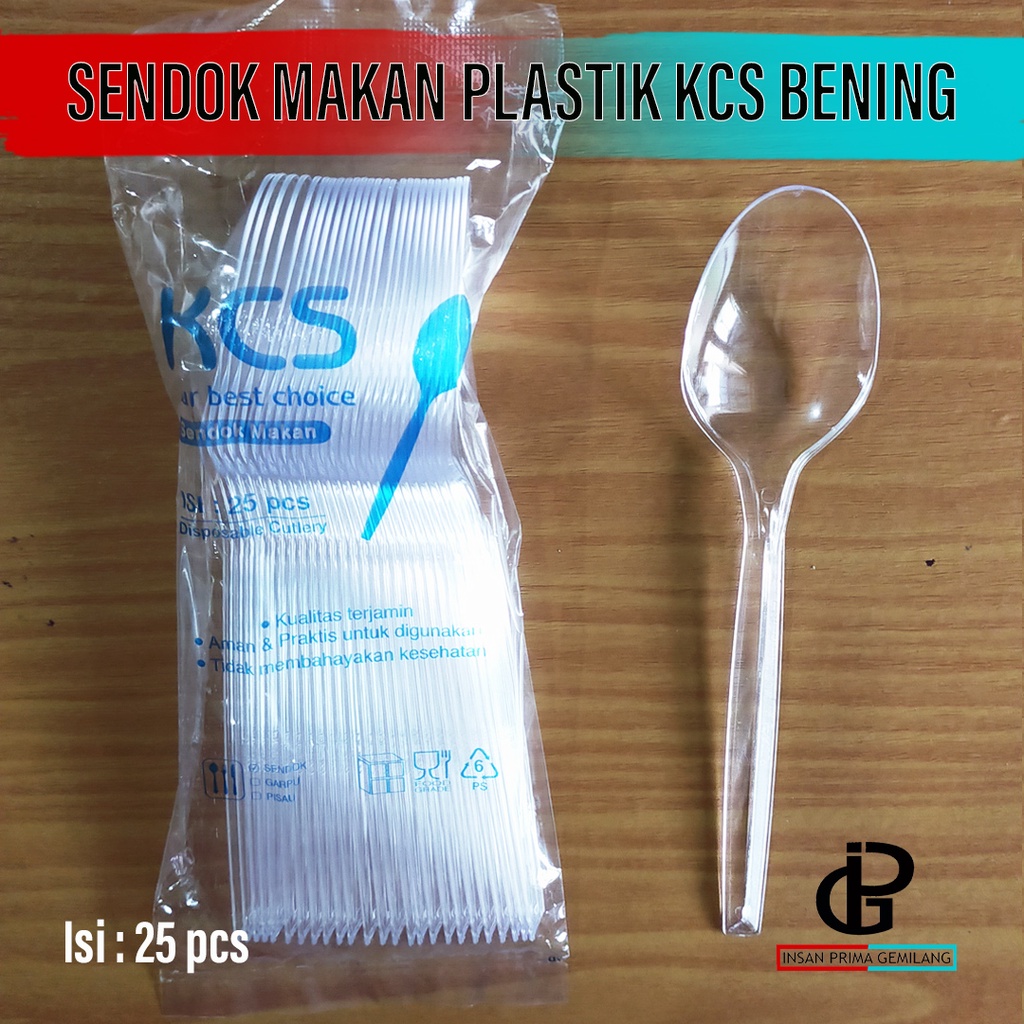 Kcs Brand Clear Plastic Tablespoon 25pcs | Shopee Philippines