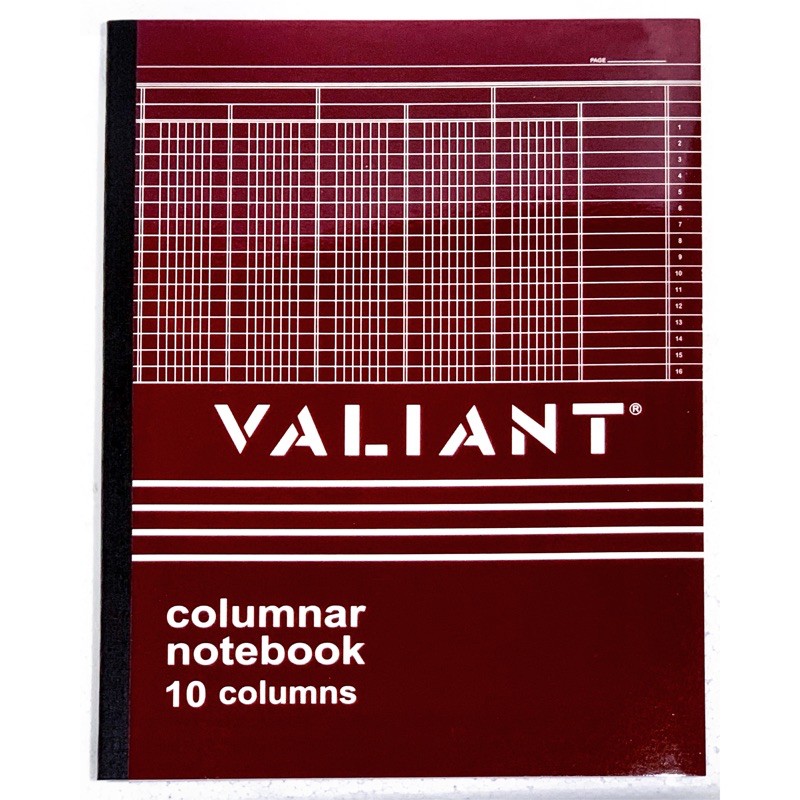 Valiant Columnar Notebook 3 columns to 14 columns, journal notebook and ...