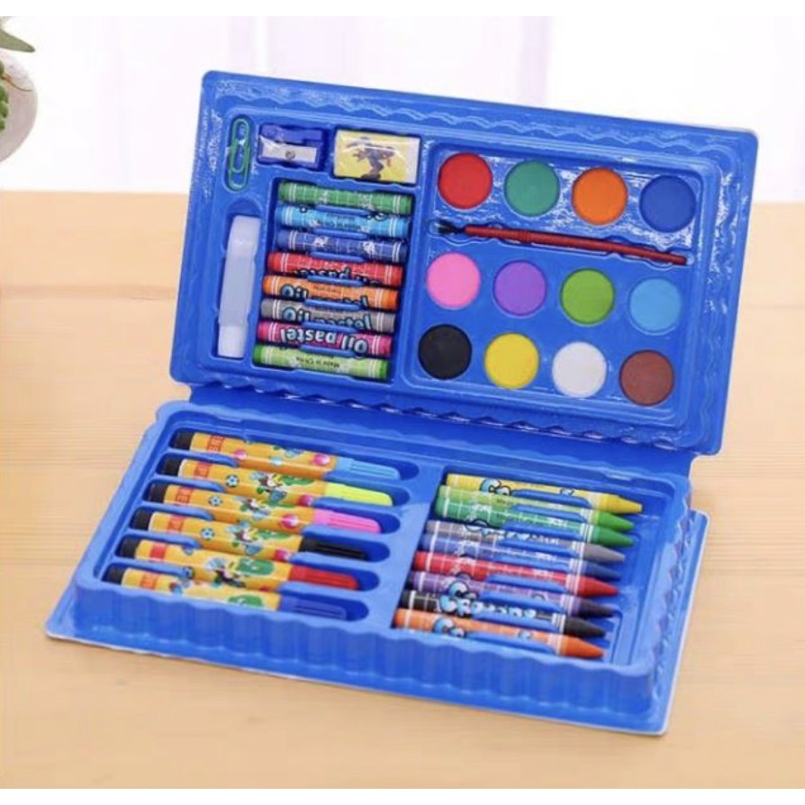 42 piece art set kids painting arts & crafts coloring drawing crayons ...
