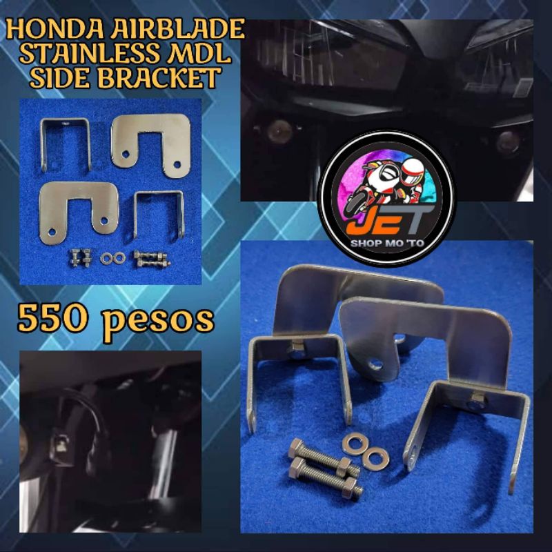 STAINLESS MDL BRACKET FOR HONDA AIRBLADE | Shopee Philippines