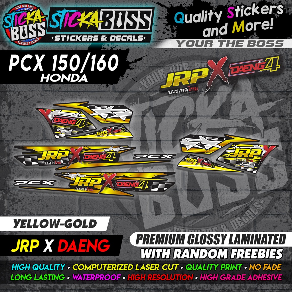 Honda PCX 150 / 160 Stock Decals (JRP X DAENG)【PREMIUM GLOSSY LAMINATED ...
